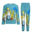 Animation The Simpsons Men's Pajama Set Long Sleeve Crew Neck T Shirt ...