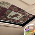 Brown Elk Boho Window Privacy Film Rainbow Static Cling Stain Glass ...