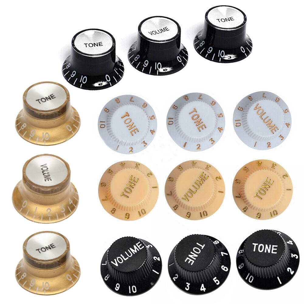 5sets Different Color Volume Tone Control Knobs For FENDER STRAT GUITAR ...