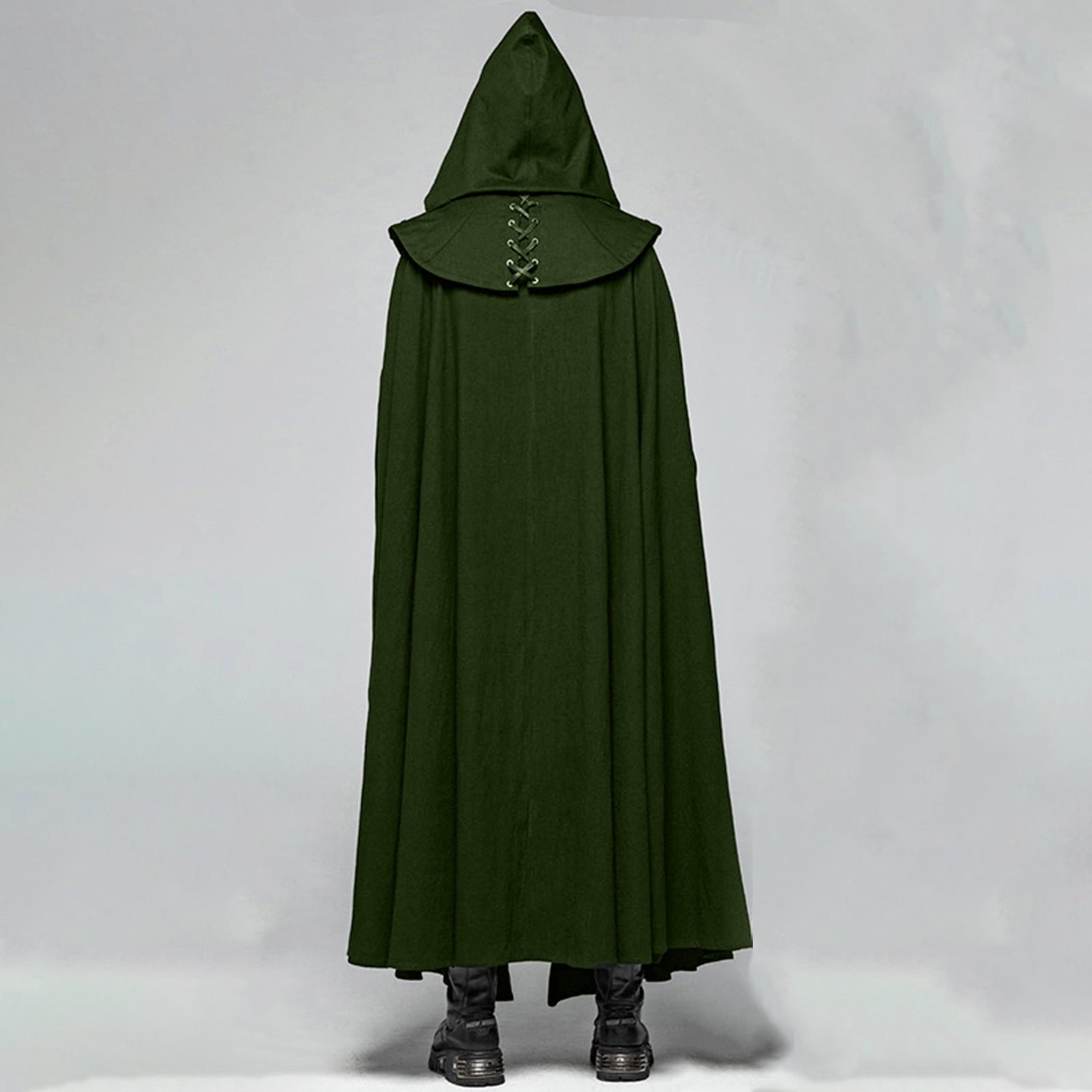 FAVIPT Hooded Cape Robe Cloak for Men Kids Adult Knight Retro Gothic ...