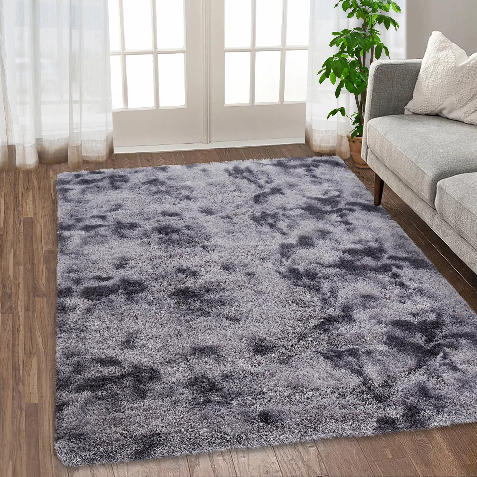 GlowSol 8'x10' Area Rug Extra Large Shag Fluffy Soft Rug Carpets Fuzzy ...