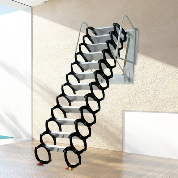 Mad Hornets Home Improvement: Wall Mounted 12 Steps Folding Ladder ...