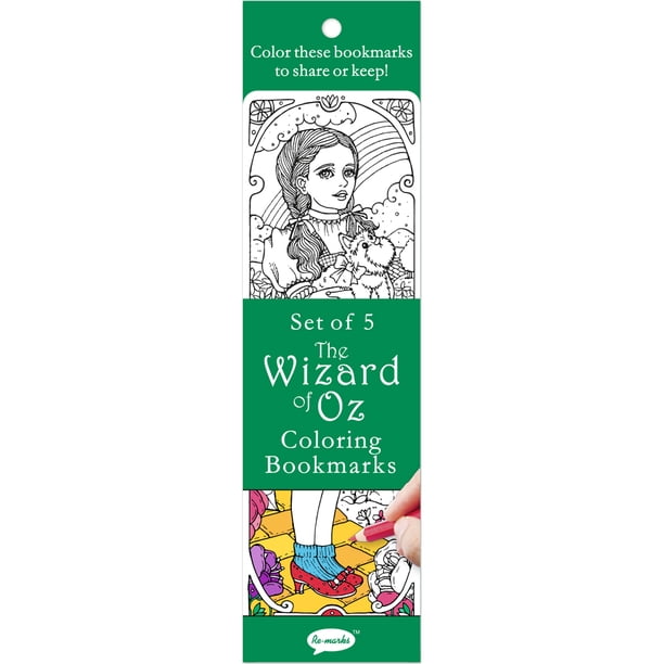Coloring Bookmarks 5/Pkg-Wizard Of Oz - Walmart.com
