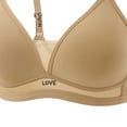 Bxsruta Wirefree Seamless T-Shirt Bra with Adjustable Letter Print ...