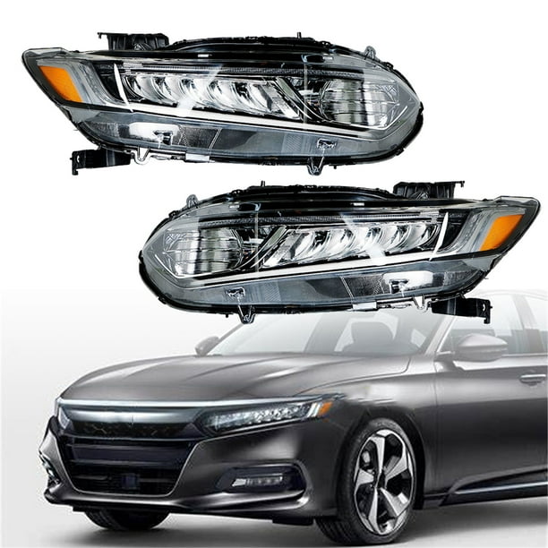 LABLT Driver & Passenger Side Pair LED Halogen Headlight Assembly Headlamp for Honda Accord 2018 ...