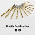 NEIKO Home Improvement 13-Piece Left-Hand High-Speed Steel Drill-Bit ...