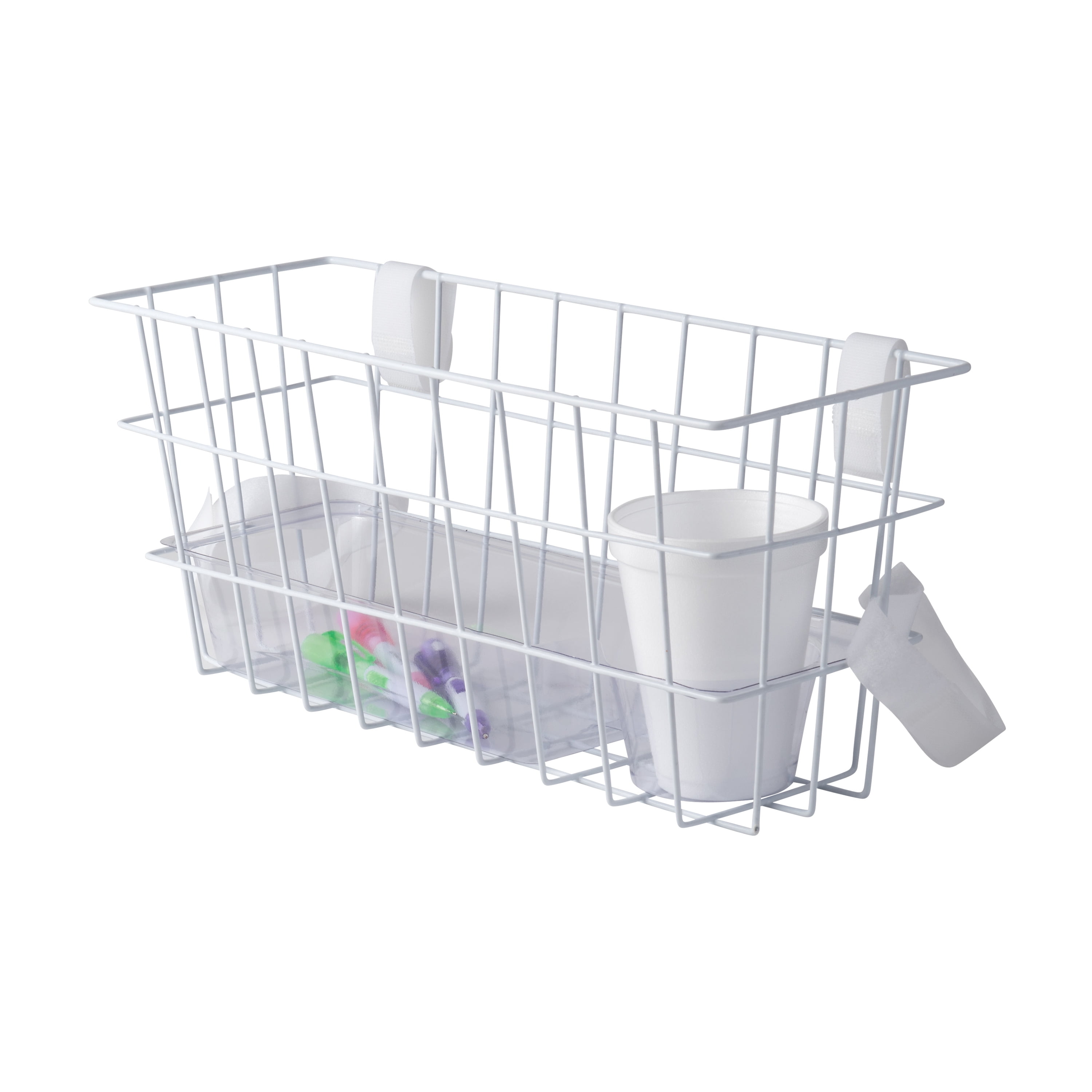 DMI Walker Basket with Removable Liner and Cup Holder
