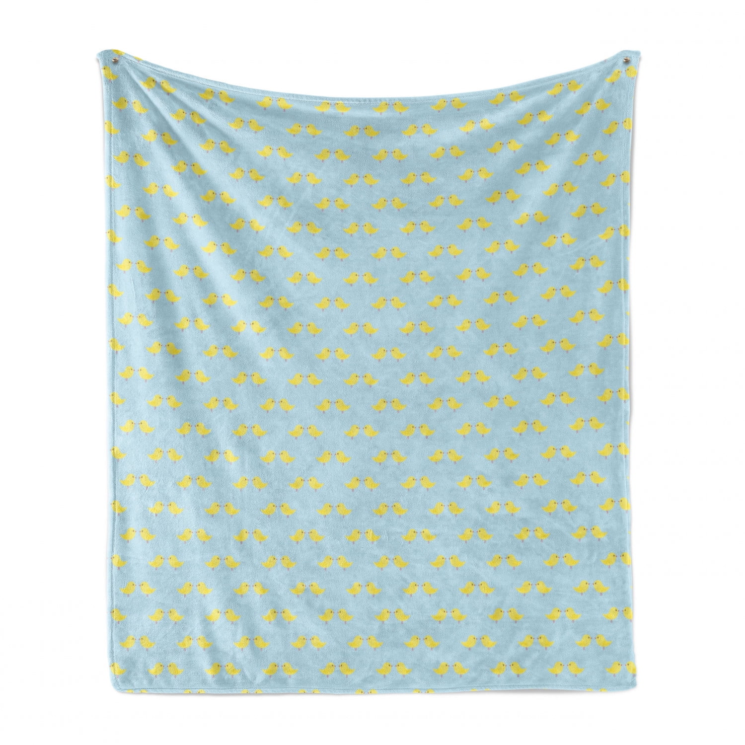 Yellow Bird Soft Flannel Fleece Throw Blanket, Childish Pattern of ...