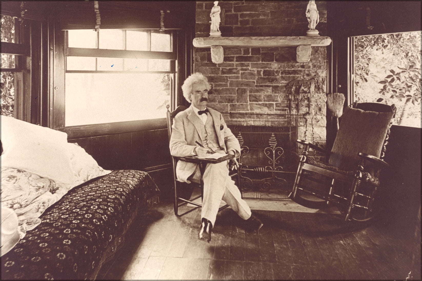 24"x36" Gallery Poster, mark twain seated - Walmart.com