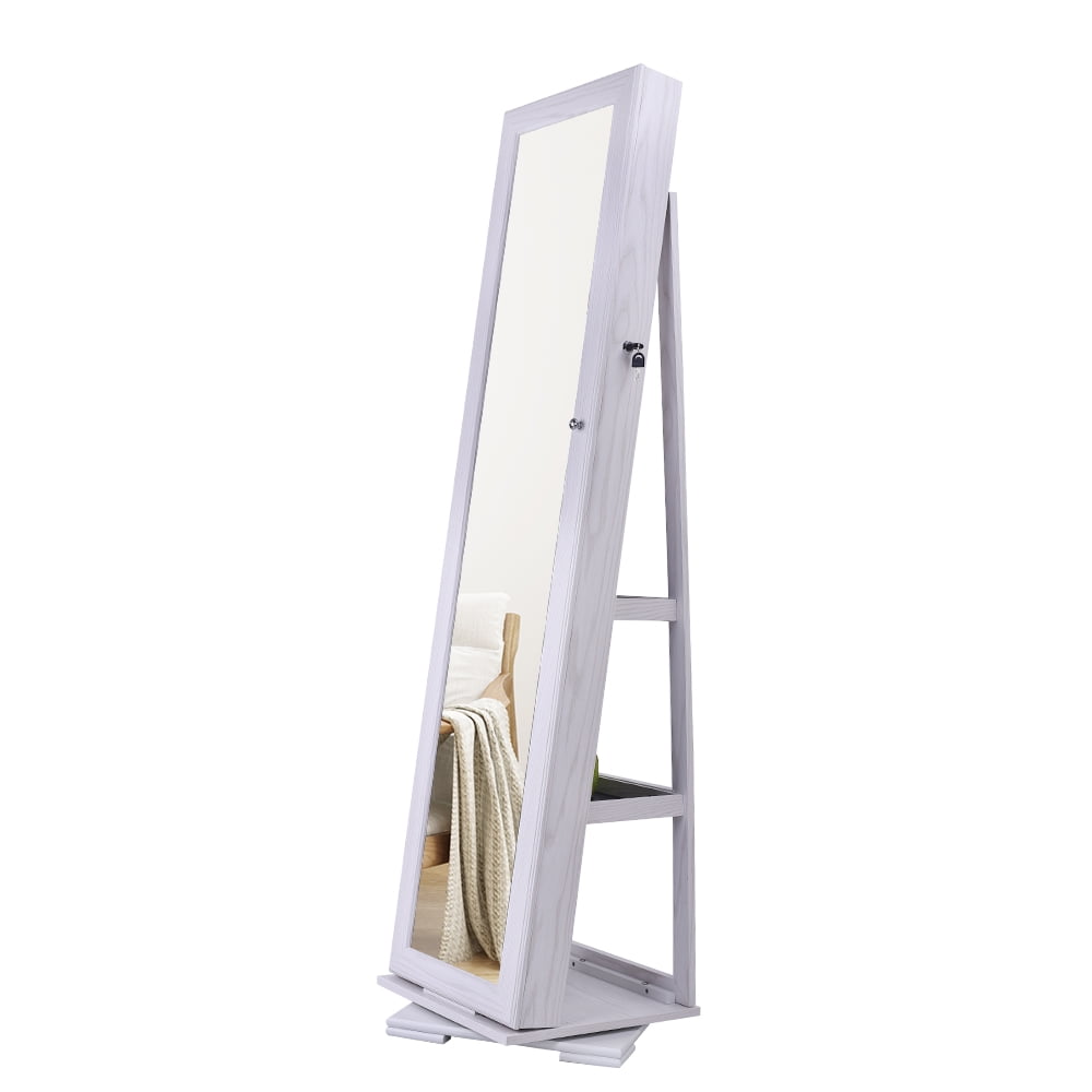 360 Degree Rotation Full-Body Mirror Cabinet Pvc Film Moisture-Proof ...
