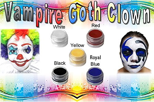 Face Paint Vampire Goth Clown All Natural Non Toxic - Walmart.com