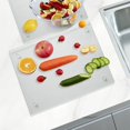 Tempered Glass Cutting Board for Kitchen, Clear Glass Board for ...