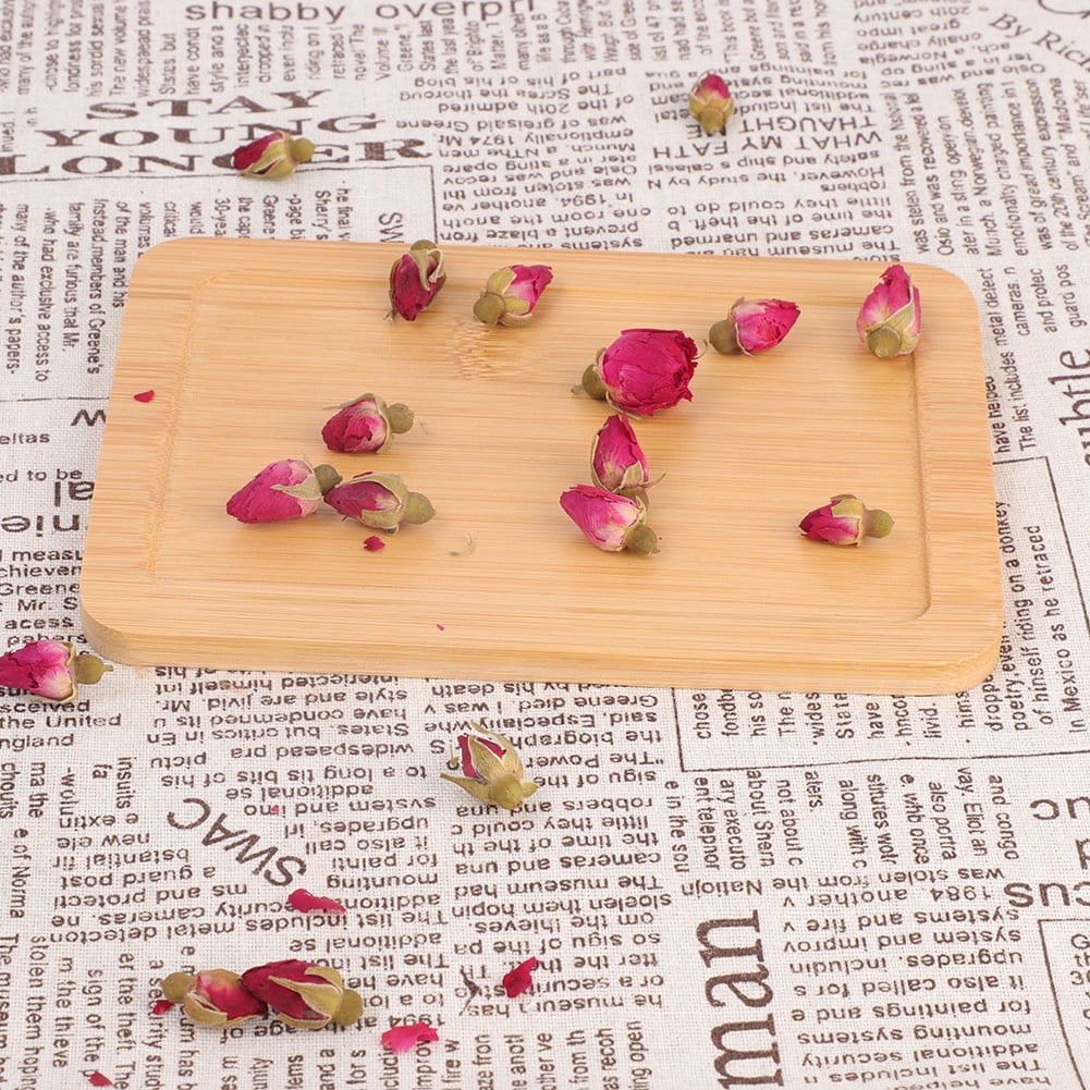 BORDSTRACT Tea Tray, Bamboo Rectangular Tea Set Tray - Walmart.com