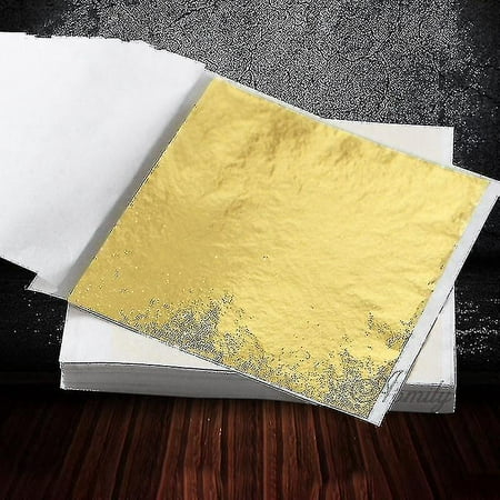 100 Sheets Of 9X9Cm Shiny Gold Leaf Sheets For Crafts And Decoration ...