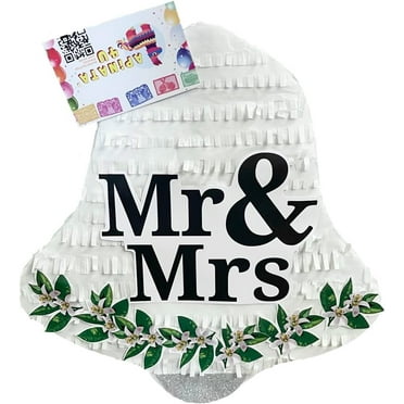 20" Tall White Cross Piñata with Gold Chalice Accents for Baptism or ...