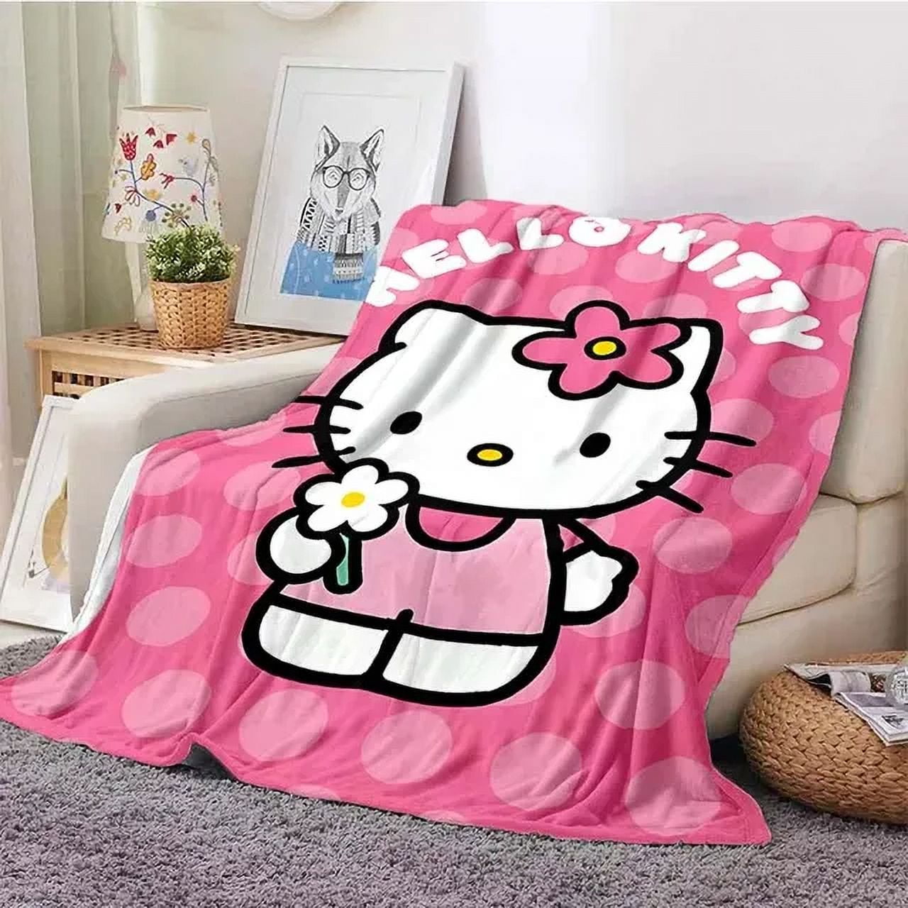 Click here for Zeruo Sanrio Hello Kitty Cat Blanket For Sofa Bed... prices