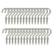 50pcs Cup Hooks Screw-in Wall 1/2 Inch Metal Thread Square Hooks Great ...