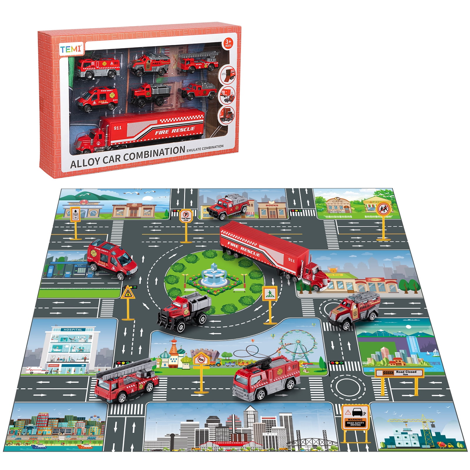 Click here for Grm Temi Diecast Toy Car 3 Engineering Tractor Pol... prices