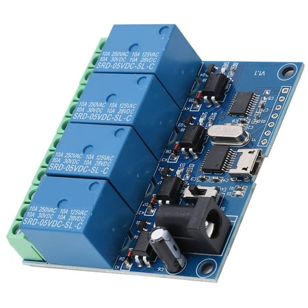 Mgaxyff Wireless Relay Module,Relay Board,DC5V 4 Channel Relay Module ...
