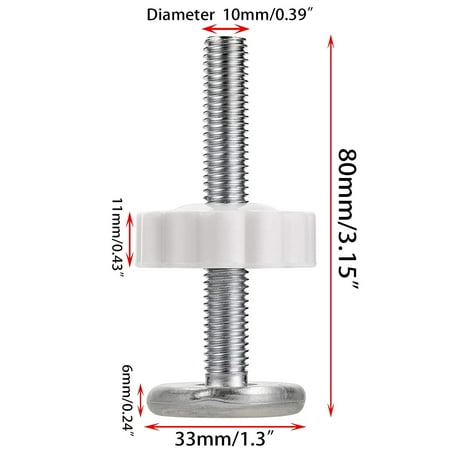M10(10mm/0.39") Baby Gate Adapter 10MM Walk Thru Gate Spindle Rods ...