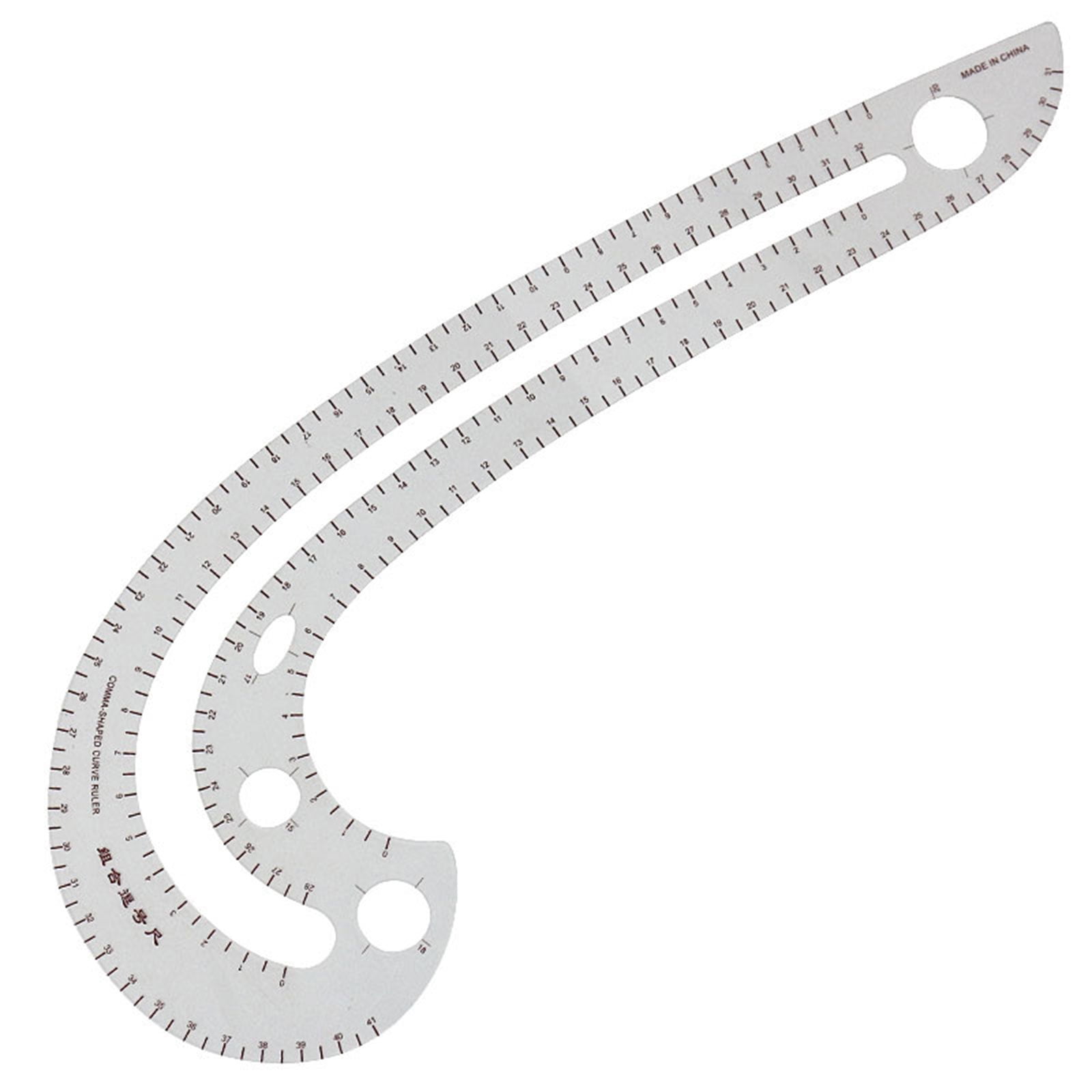 Clear Sewing Ruler French Curve Ruler for Guides Handmade Fabric Sewing ...
