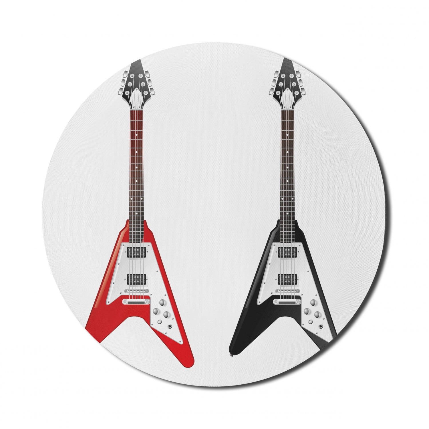 Guitar Mouse Pad for Computers, Musical Instrument with V Shaped Design ...