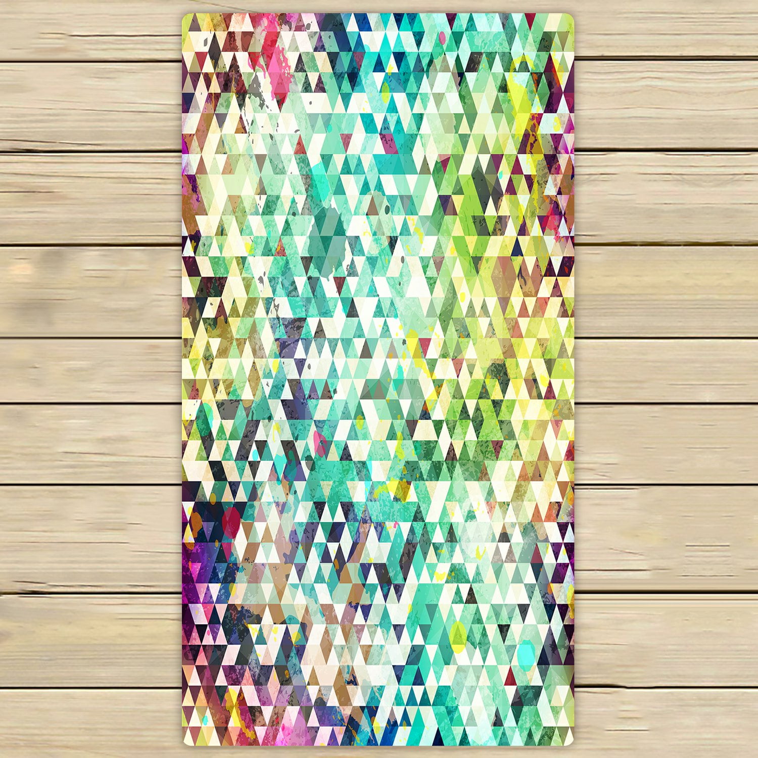 PHFZK Geometry Towel, Psychedelic Triangle Hand Towel Bath Bathroom ...