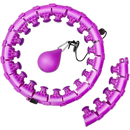 Smart Hoop,Weighted Hoop for Adults Weight Loss,360° Massage Non-Fall ...