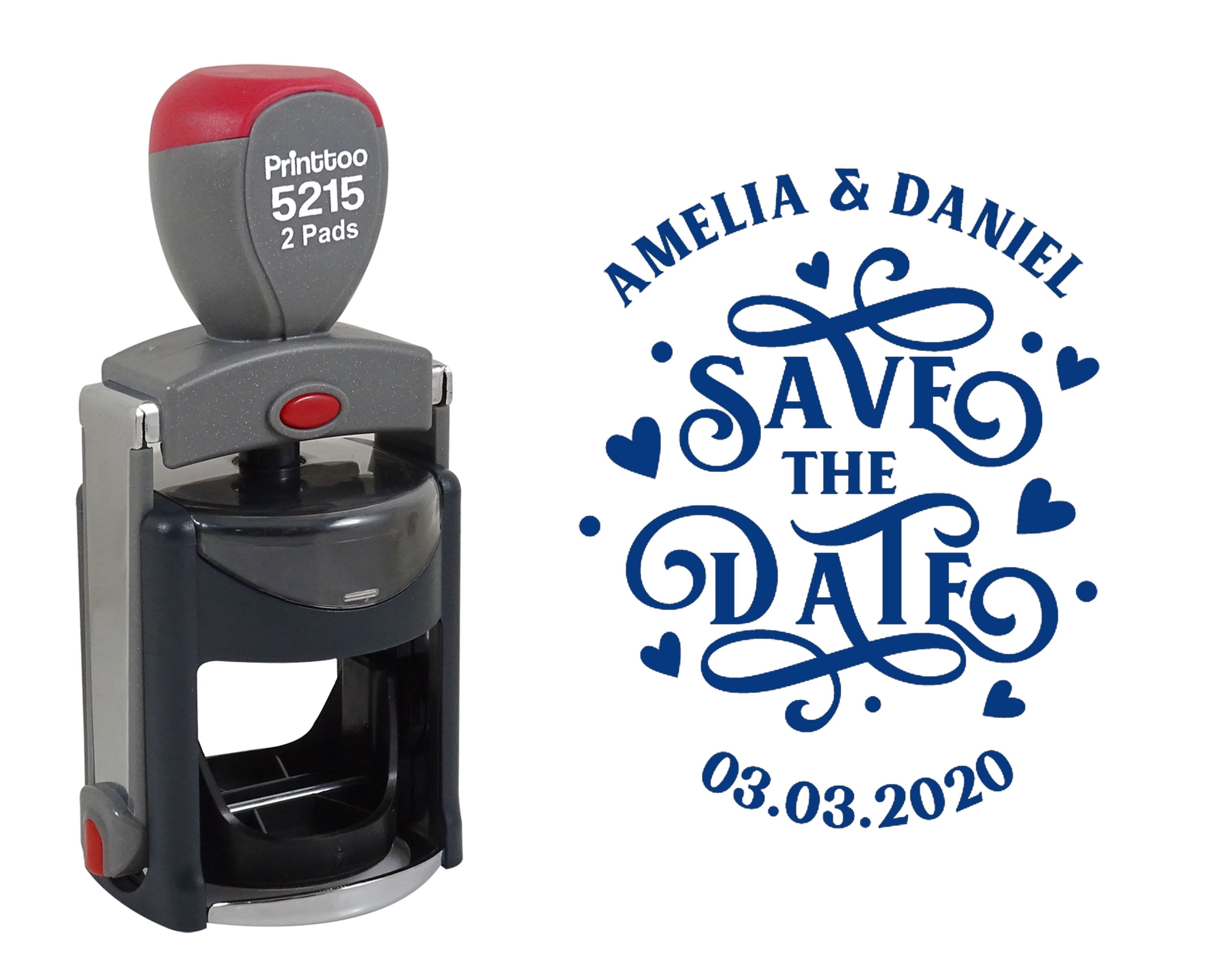 Printtoo Heavy Duty Dater Stamp With Invoiced Text Office Stationery ...