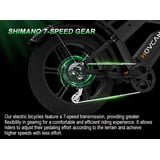 1500W Dual Battery Movcan V30Max Electric Bike for Adults, 20" Fat Tire ...