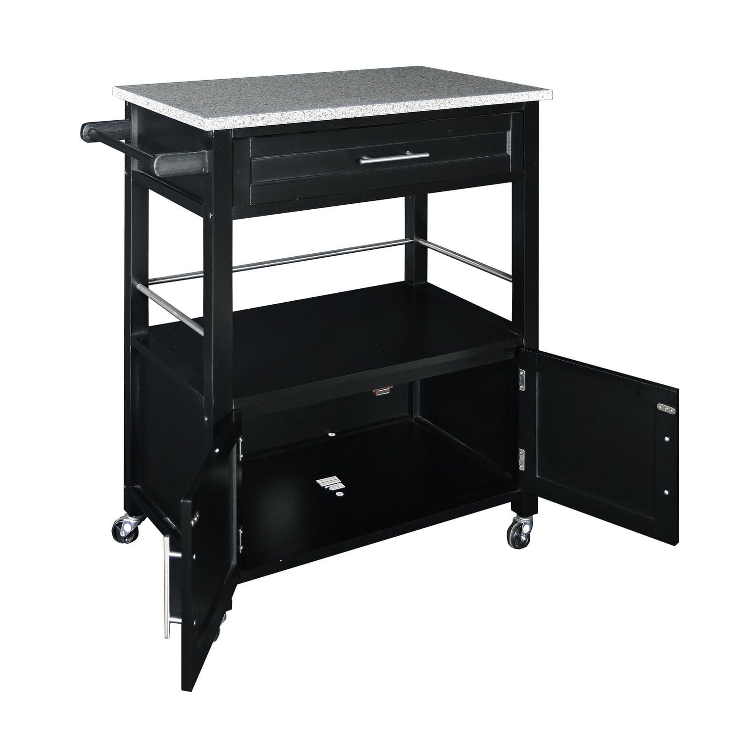 Click here for Linon Alders Black Kitchen Cart prices