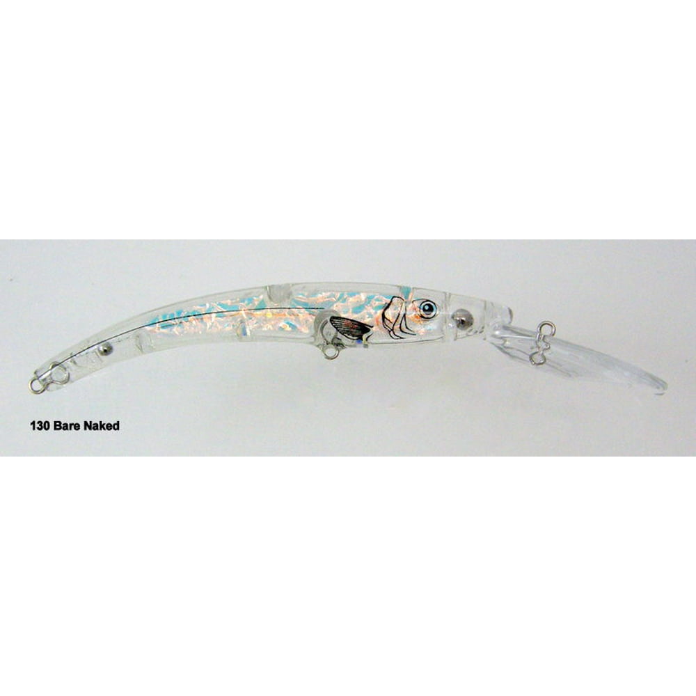 Reef Runner 600 Series Deep Little Ripper Fishing Lure, Bare Naked, 4 9 ...