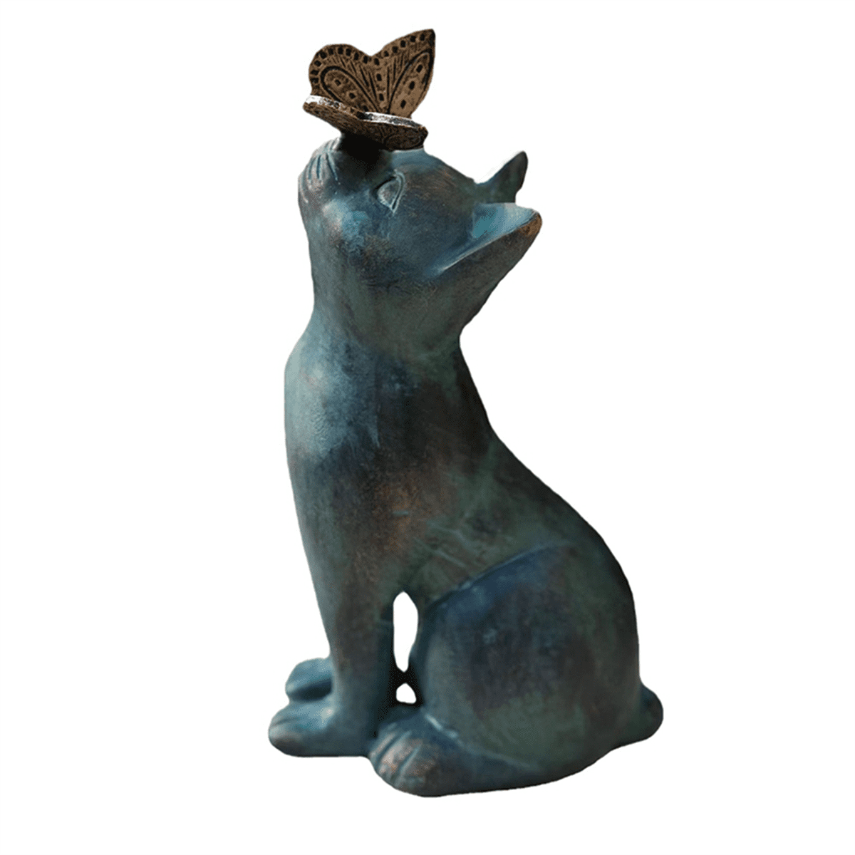 Click here for Unbranded Cat And Butterfly Curiosity Garden Statu... prices