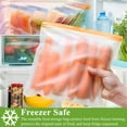 Aovky 12 Pack Reusable Freezer Bags, Leakproof Airtight PEVA Storage ...