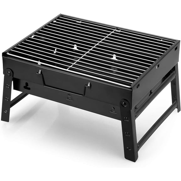 MASTER COOK Portable Foldable Charcoal Grill Tabletop BBQ for Camping ...