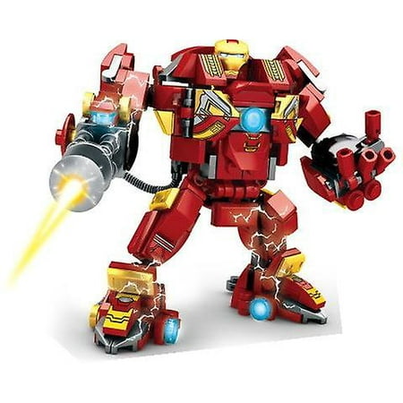 Super-heros Mini Iron Man Heavy Mech Armor Model Figures Building ...