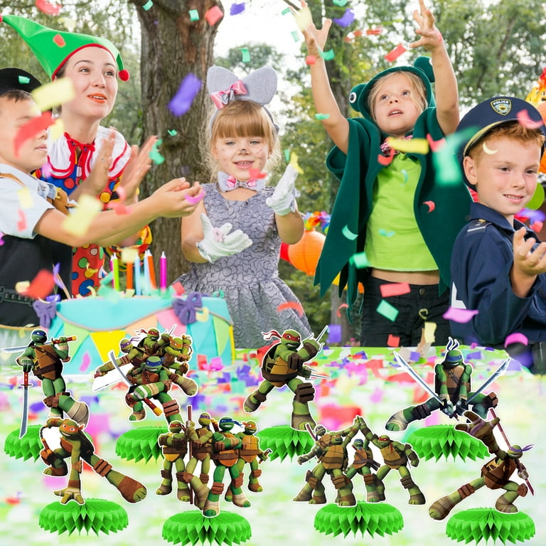 Ninja Turtles Centerpieces Ideas DIY Ninja Turtle Party Favor Bags