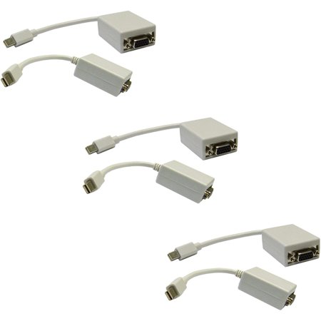 C&E 6-Inch Mini Display Port to VGA Adapter Cable, Mini Display Port ...