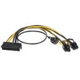 24Pin to Dual 6+2 Pin 8 Pin with on Off Switch Cable 6Pin 8Pin Male to ...