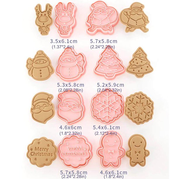 Maoww Mold Casting Irregular Cartoon Cookie Santa Claus Christmas Tree ...