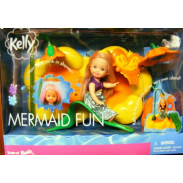 Mermaid Fun Kelly Doll Set Barbie Mattel 2001 - Walmart.com
