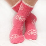 BambooMN - Fuzzy Snowflake Socks - 12 Pairs - Assortment A - Walmart.com
