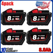 Bauer 20V, 5Ah High-Capacity Lithium-Ion Battery with 3X Runtime, Fast ...