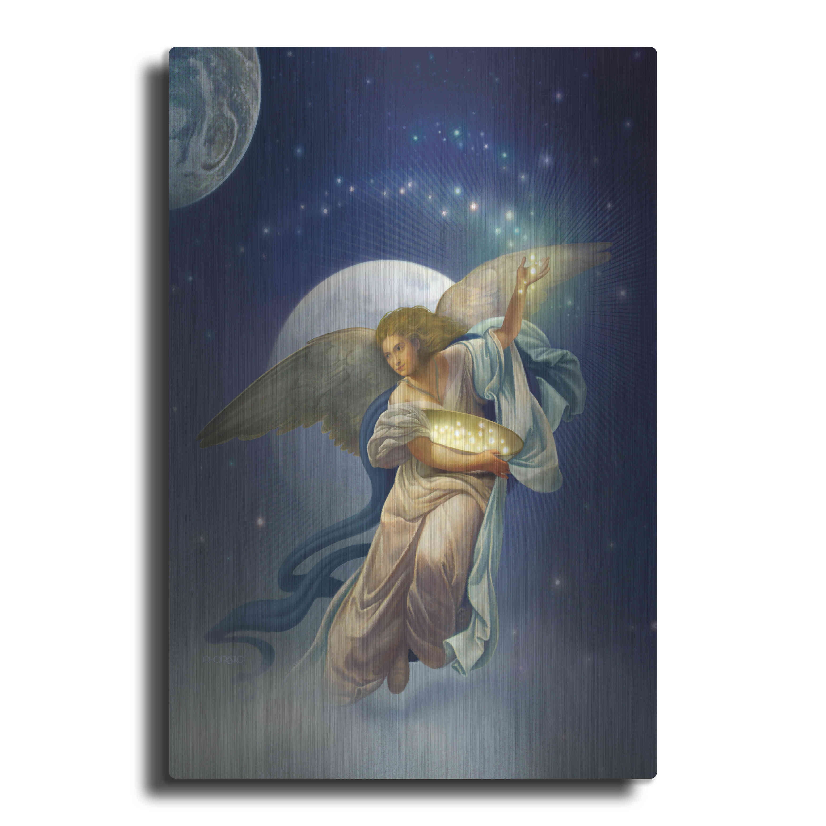 Luxe Metal Art 'Angel 2' by Dan Craig, Metal Wall Art, 24"x36 ...