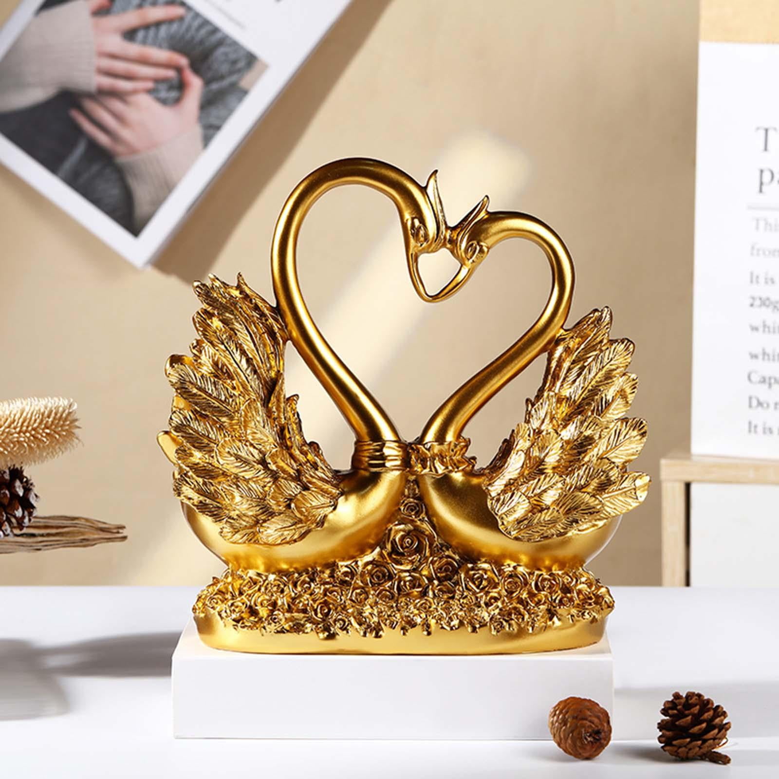 Love Swan Statue Sculpture Pair of Swan Figurines Resin Crafts for ...