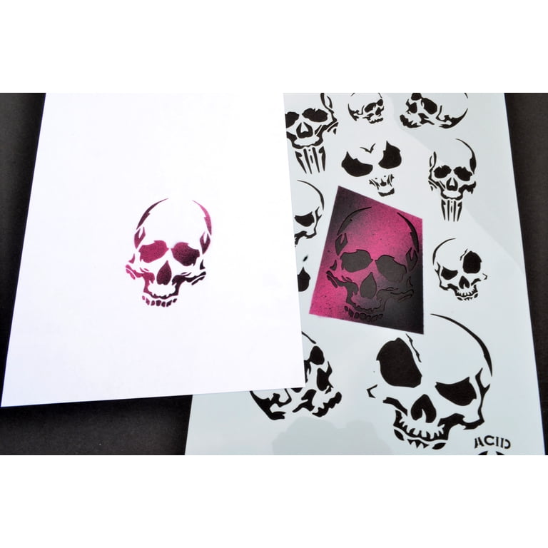 Skull Stencil Spray Paint
