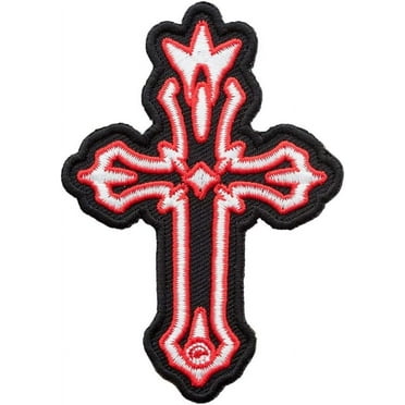 Barbed Wooden Cross Patch, Religious Cross Patches - Walmart.com