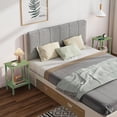 End Table with Charging Station and Outlets, Small Side Table with 2 ...
