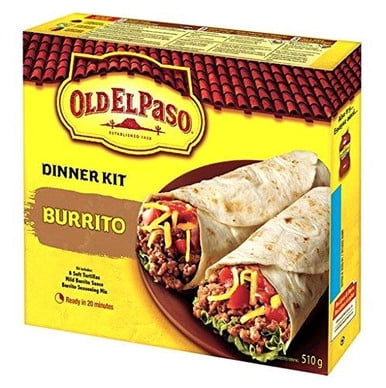 Old El Paso Burrito Dinner Kit, 510 gram/18 oz {Imported from Canada ...