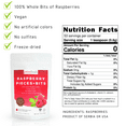powbab Raspberry Pieces + Bits, 100% Freeze Dried Raspberry Unsweetened ...